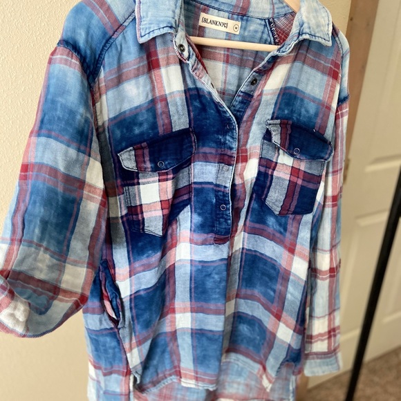 Blank NYC | Tops | Blanknyc Flannel With Pockets | Poshmark